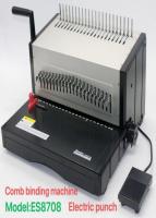 China Plastic Comb Electric Punching Binding Machine Desktop Notebook 35 Sheets for sale