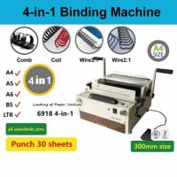 China Multifunction Comb Coil Punching Binding Machine For Notebook for sale