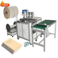 China Semi-Automatic Double Loop Wire Spool Roll Notebook Calendar Binding Closing Machine PLC Control For Calender for sale