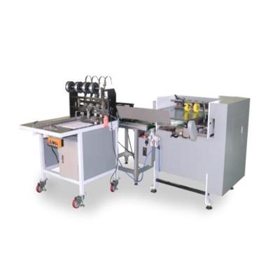 China Book Exercise Making Automatic Paper Sheet Notebook Flat Saddle Wire Stitching Binding And Folding Machine for sale