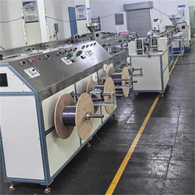 China PFE-50D Double Head Rewinding Automatic PVC Plastic Filament Extrusion Line for Spiral Binding Coil for sale