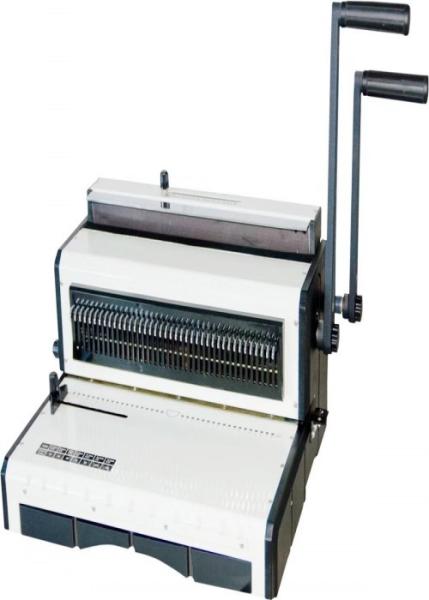 Double Loop Wire And Plastic Comb Plastic Press Punching Binding Machine