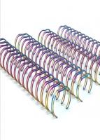 China Electroplated Metal Double Wire Loop For Binding Notebook for sale