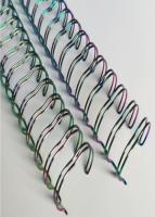 China Electroplated Metal Double Wire Loop For Binding Notebook for sale