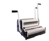 China Multifunctional Double Loop Wire Binding Punching Machine For F4 Paper for sale