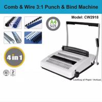 China Portable 500 Sheets 330mm Paper Coil Binding Machine for sale