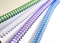 China Document Binding Colorful PVC Spiral Ring 3/4'' 7/8'' for sale