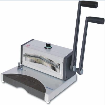 China A5 Document Draad Spiraalvormige Bindende Machine, 120 Bladen Kleine Spiraalvormige Bindende Machine Te koop