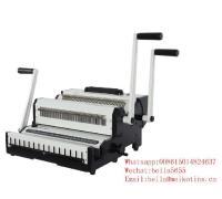 China Nanbo Manual 25 Sheets Double Loop Wire Binding Machine for sale