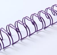 China Dia0.7mm Double Loop Binding Wire Metal Material For Notebook for sale