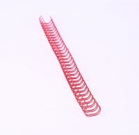 China 23 Spirals Double Loop Binding Wire Metal Material Electroplated for sale