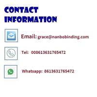 China 4cm 400 Sheets Hot Melt Glue Binding Machine , Nanbo Coil Binding Machine for sale