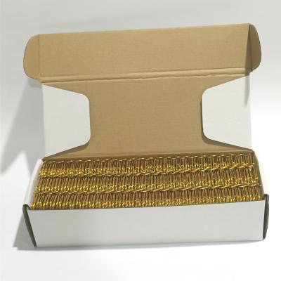 中国 らせんとじワイヤーを印刷した後青銅色の0.8mmの厚さの金属の倍ワイヤー 販売のため