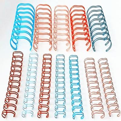 Chine 60 feuilles 5/16" double fil coloré de boucle de double en métal du fil O à vendre