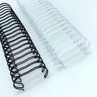 China 45 Sheets 1/4'' Twin Loop Wire Bind O Wire Binding Nylon Coated Twin Ring Wire for sale