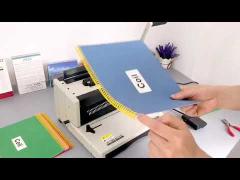 Single Spiral Coil Binding Punching Machine 46 Holes Tabletop Type