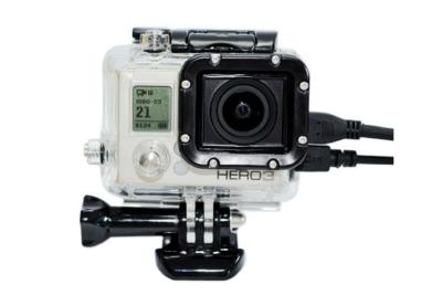 Cina Alloggi subacquei di plastica della macchina fotografica dell'alta trasparenza per HERO3 in vendita