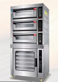 Cina Combination Baking Oven Bread Machines With Proofer Electric 2 In 1 Deck Bread Baking in vendita