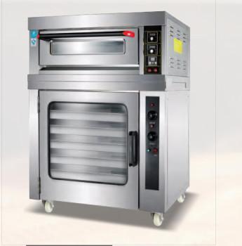 Cina Combination Baking Oven Bread Machines With Proofer Electric 2 In 1 Deck Bread Baking in vendita