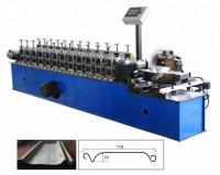 China Blue Shutter Door Roll Forming Machine CE With 15 Rows for sale