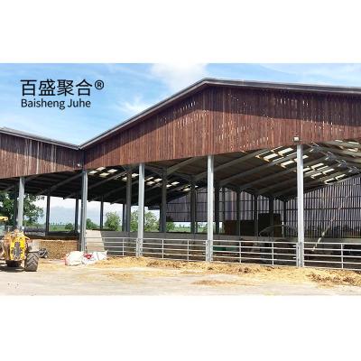 中国 鉄鋼級 羊/牛/家畜の小屋と豚飼育のためのプリファブ畜産棟 販売のため