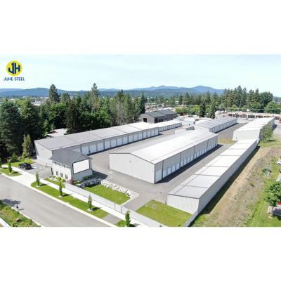 China Edifício comercial de escritórios Oficina de estruturas metálicas e de aço com telhados de painéis sandwich à venda