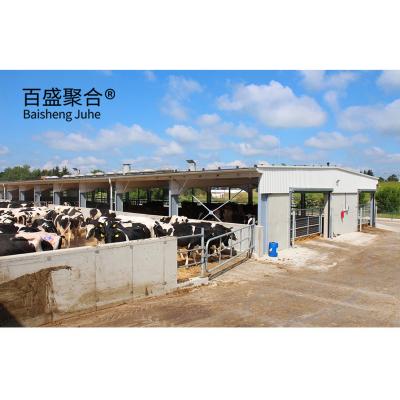 中国 効率的に設計された重重のプリファブリックされた牛の家/C.Z 形のパーリンを持つ牛の棚 販売のため
