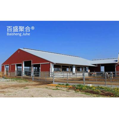 中国 効率的に設計された重重のプリファブリックされた牛の家/C.Z 形のパーリンを持つ牛の棚 販売のため