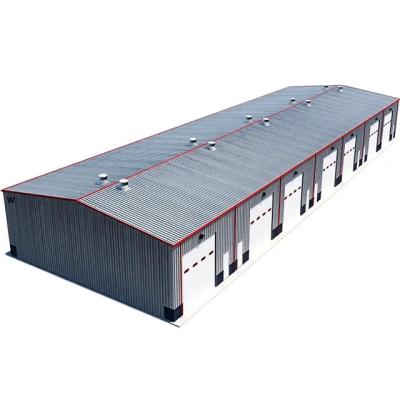 China Edifício de oficina pré-fabricada de aço com baixo teor de carbono para armazenagem de armazéns de aço leve à venda