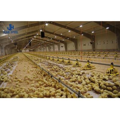 Cina Struttura in acciaio Casa di pollo Broiler Casa di fattoria Capanno di pollame Edificio con saldatura in vendita