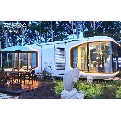 中国 スペースカプセルハウス ビラ 完成品 スマートモバイルホーム 声制御カーテン 販売のため