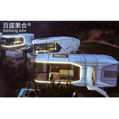 Cina Casa capsula spaziale a colori personalizzata per soluzioni di vita modulare Decorazione paesaggistica in vendita