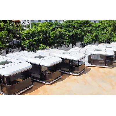 Cina Casa capsula spaziale a colori personalizzata per soluzioni di vita modulare Decorazione paesaggistica in vendita