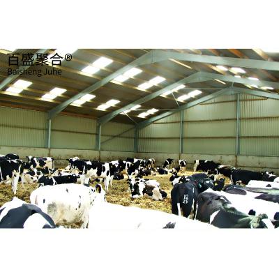 Cina Scatto di bestiame prefabbricato Progettazione Struttura in acciaio Casella di pollame per mucche maiali allevamenti di bovini in vendita