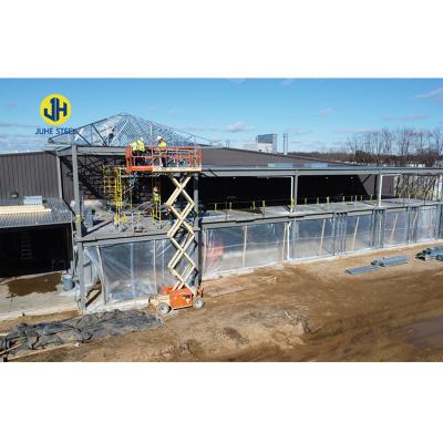 Cina Strutture in acciaio Fabbrica di costruzioni di telai Standard AiSi con finestre in lega di alluminio in vendita