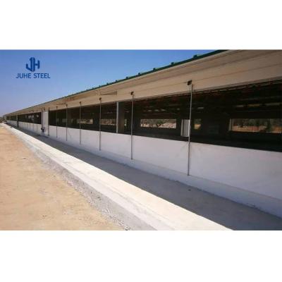 Cina Casa prefabbricata per bovini/caprini/ovini con telaio principale con travi di acciaio solide a forma di H in vendita