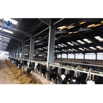 Cina 2-10 metri di altezza Casa di allevamento di mucche Progetto stalla con diametro di tubo di 60 mm in vendita