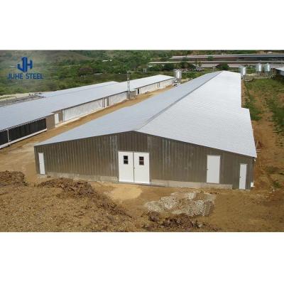 Cina Q235B magazzino di metallo prefabbricato di acciaio pesante per ovini caprini allevamenti di bovini in vendita