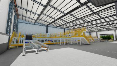 Cina Wide Width Pre Built Light I Beam Warehouse Construction with Aluminum Alloy Window (Construzione di un magazzino con vetro di alluminio) in vendita