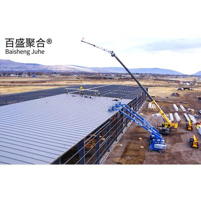 China Oficina de pré-fabricação de aço acessível com telhado pintado e painel de sanduíche à venda