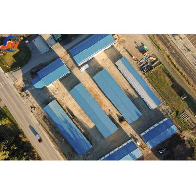 China AiSi Standard Large-span Prefabricated Workshop for Metal Shed Building House Frame for sale