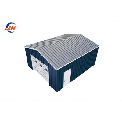 Cina Sezione struttura principale Coulmn Steel Frame Workshop per garage verde in prefabbricato in vendita