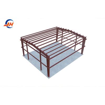 Cina Sezione struttura principale Coulmn Steel Frame Workshop per garage verde in prefabbricato in vendita