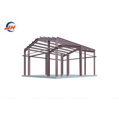 Cina Sezione struttura principale Coulmn Steel Frame Workshop per garage verde in prefabbricato in vendita
