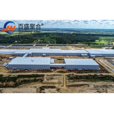 China Q355 Q235B Voorgefabriceerd staalgebouw Metalen magazijn Werkplaats Hangar hal Zelfopslag Te koop