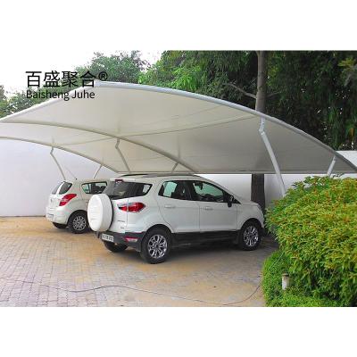 China Stalen raam Parkeer tent Auto schuur dakbedekking Design Membraan structuur Architectuur Carport Te koop