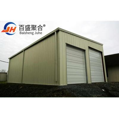 China Prefab Large Span Warehouse with Metal Reinforced Structure and C.Z Shape Purlin for sale