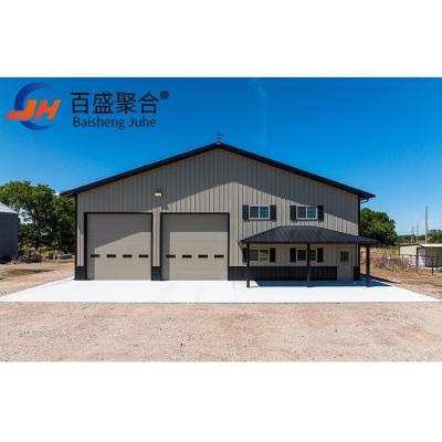 Cina ASTM Standard Customized Small Space Frame Prefab Light Weight Steel Structure Garage in vendita