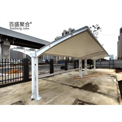 Cina Parcheggio portatile, deposito con garage metallico prefabbricato e rivestimento bianco in vendita