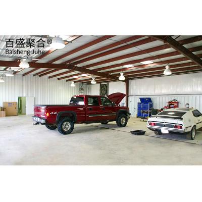 中国 セクションコラム 軽鋼構造 フレーム ガレージ 完全に組み立てられた車棚 販売のため